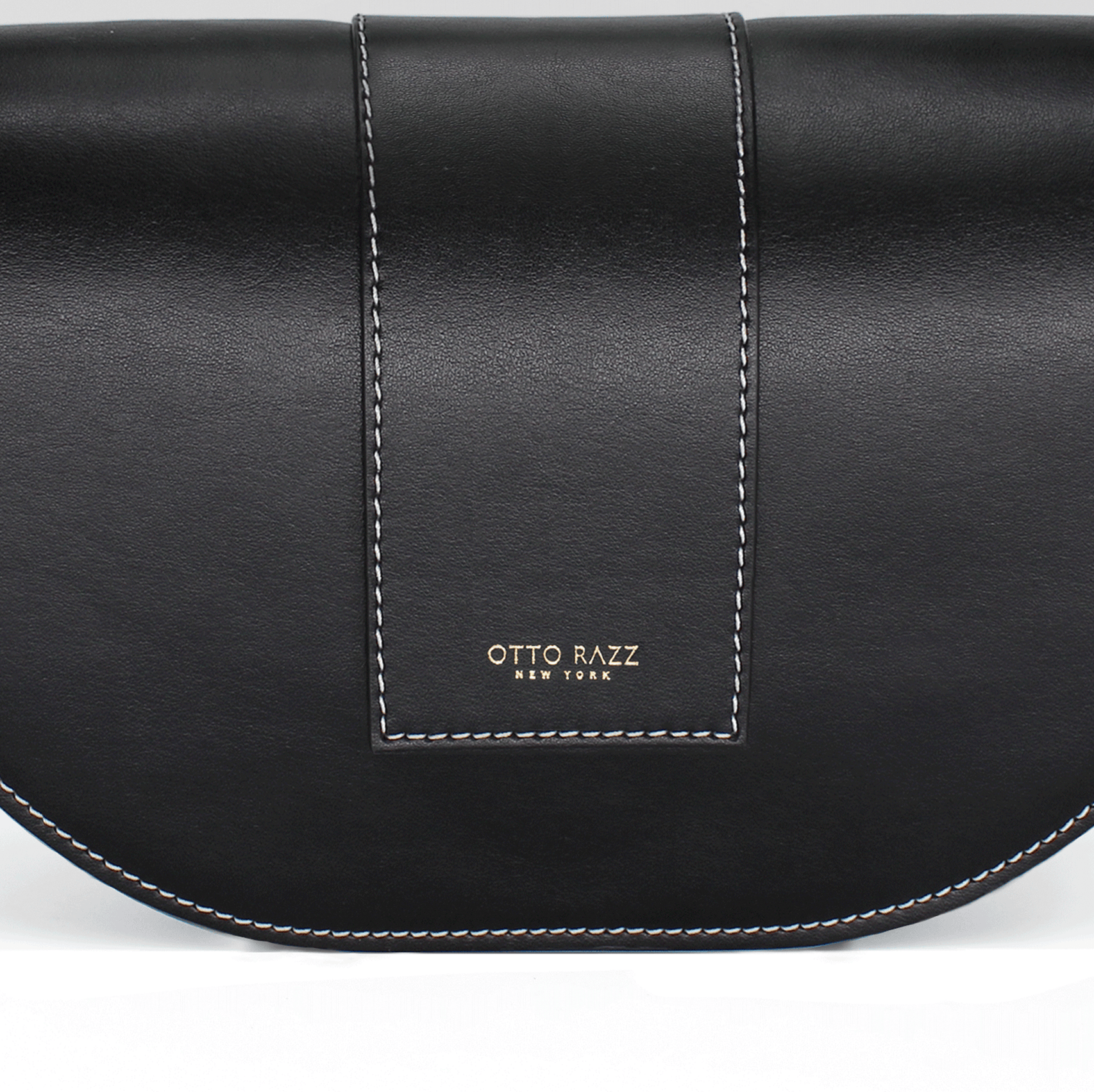OTTO RAZZ MADISON BAG IN SMOOTH BLACK APPLE LEATHER – Otto Razz